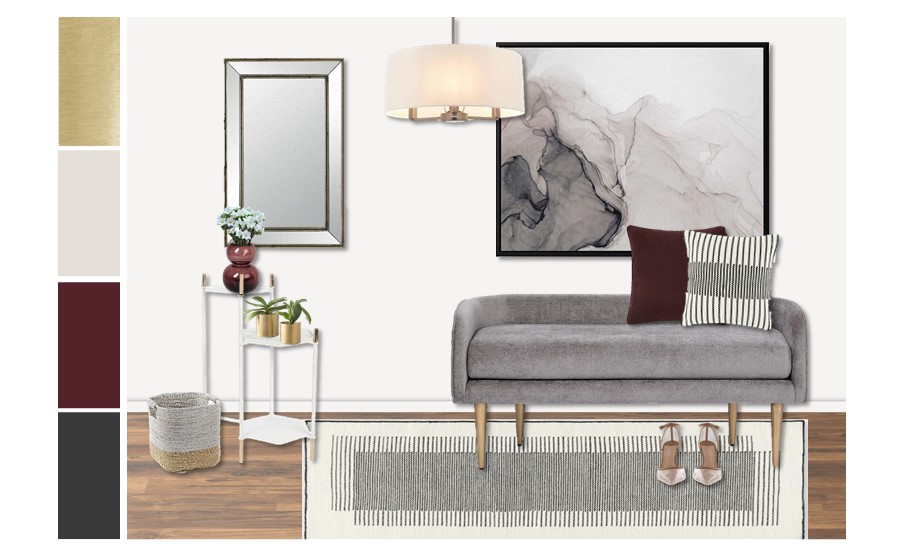 Dramatic and Elegant Deep Red Hallway | My Bespoke Room