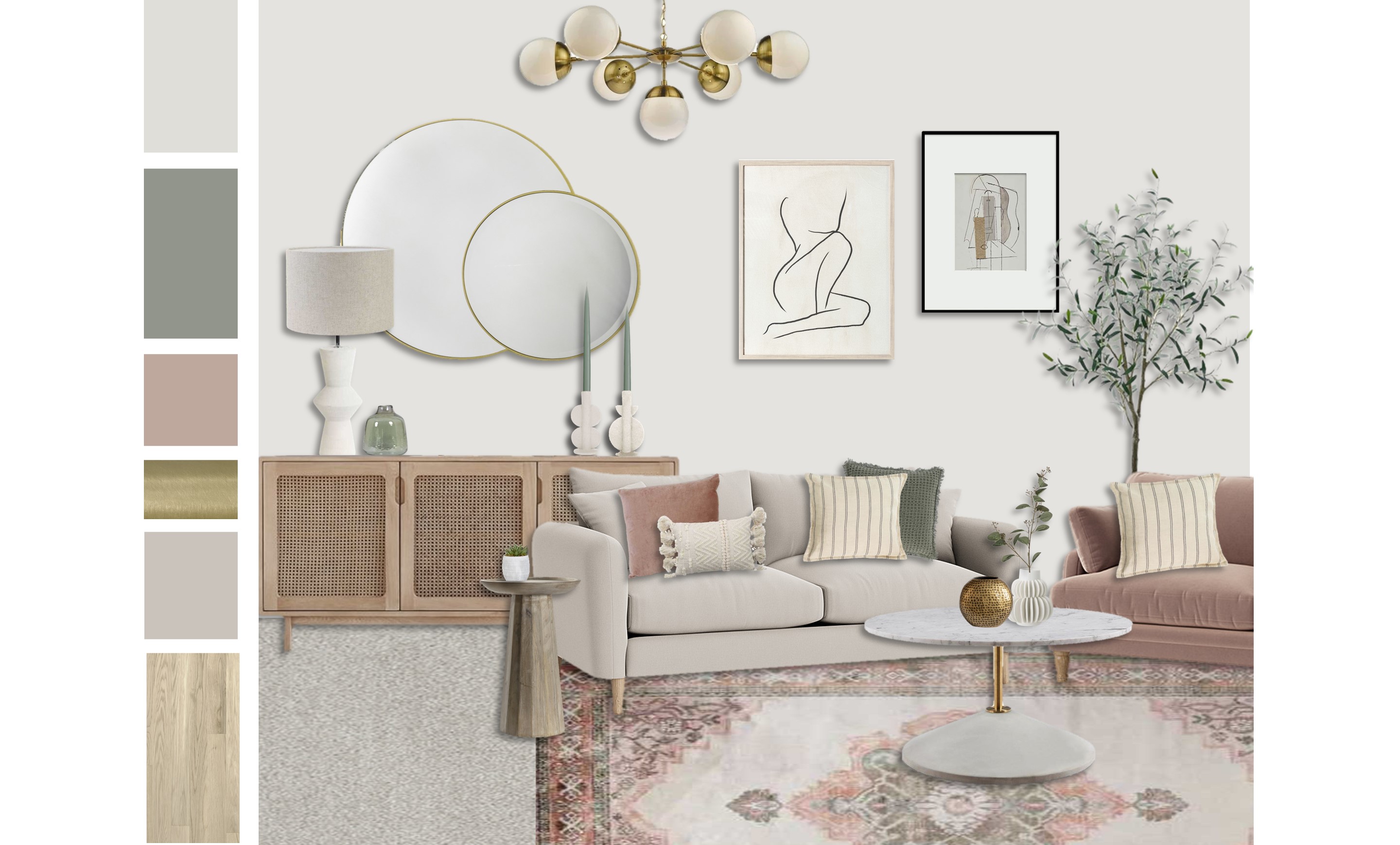 Amanda's Soft and Neutral, Formal Living Room