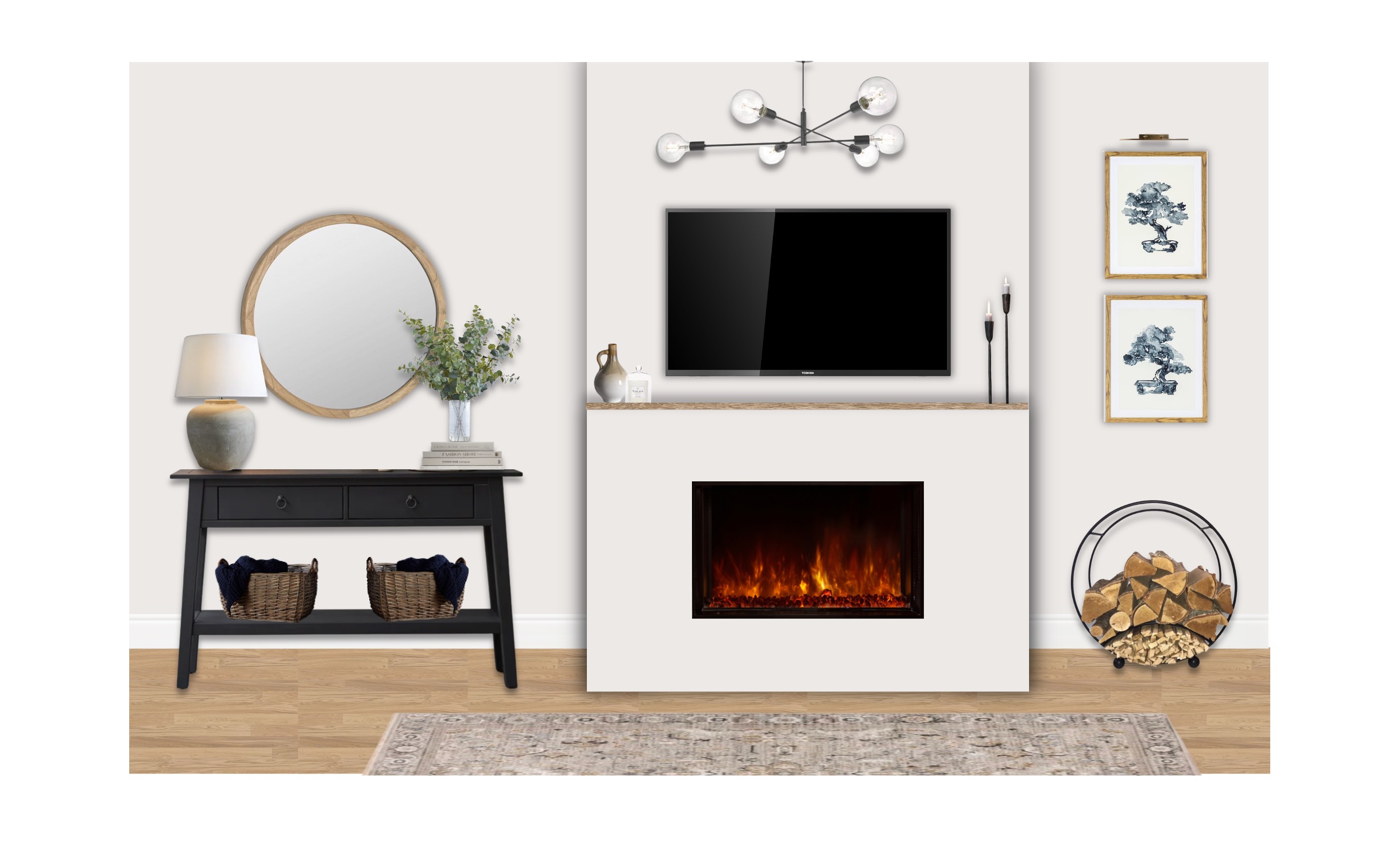 Nature inspired New Forest living room | My Bespoke Room
