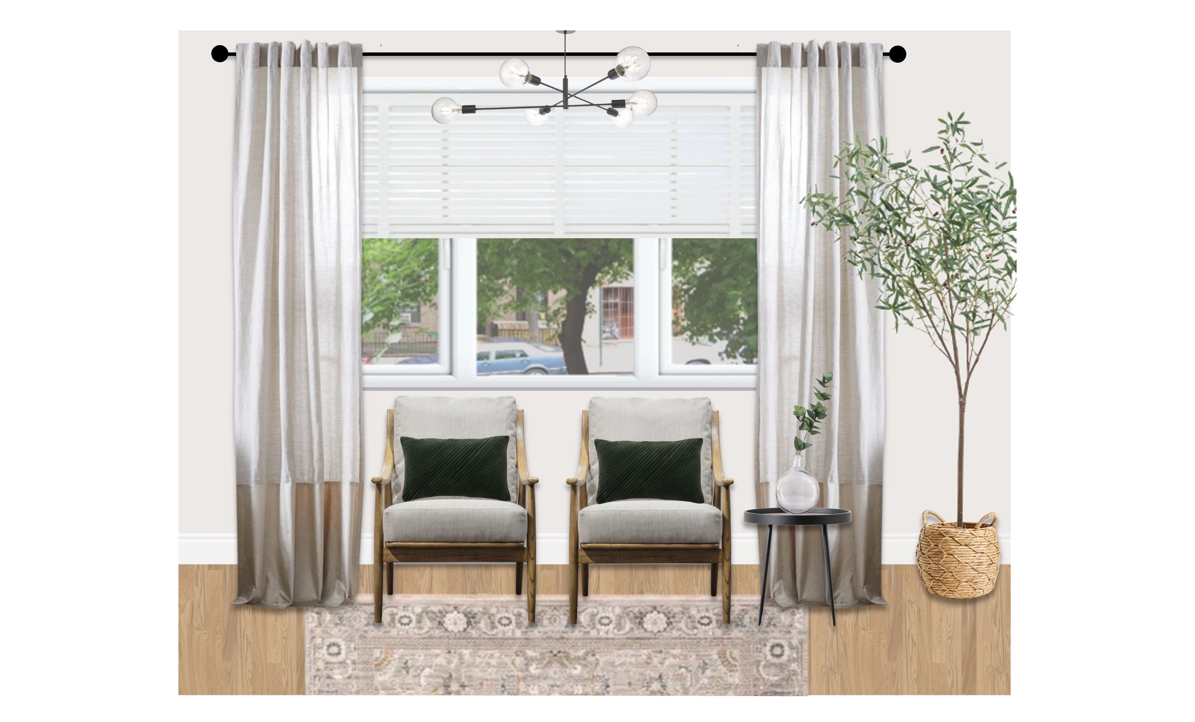Nature inspired New Forest living room | My Bespoke Room