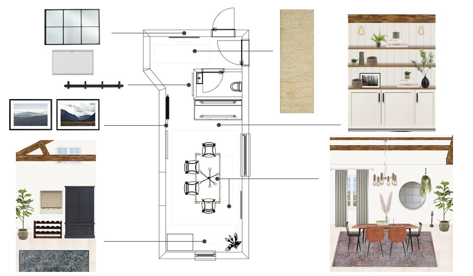 Dining Room/Entrance Hall With Beautiful Beams | My Bespoke Room