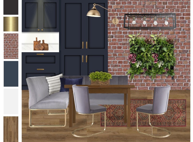 Kitchen & Dining Room With Exposed Brick | My Bespoke Room